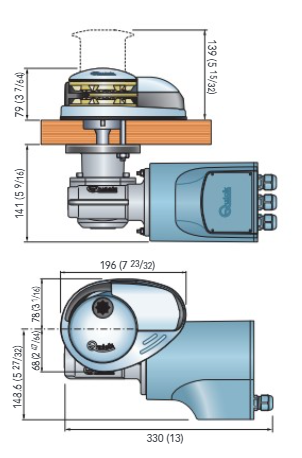 Quick Ankerwinde Prince DP2 mit horizontalem Motor (verschiedene Ausführungen)